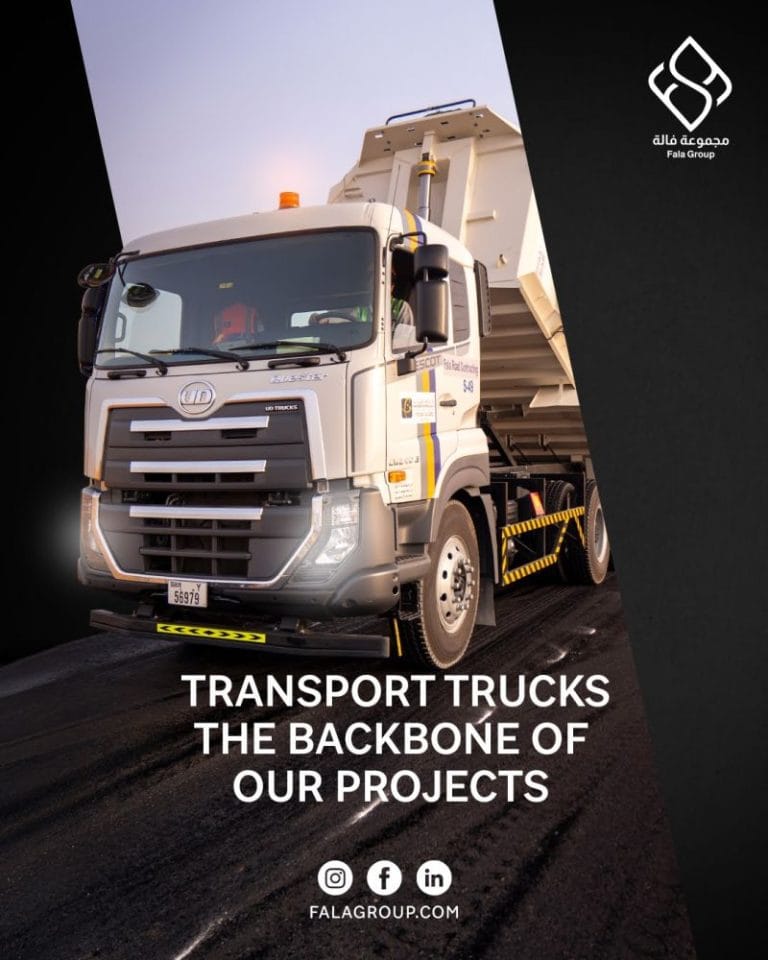 Transport Trucks The Backbone of our Projects - Fala Group